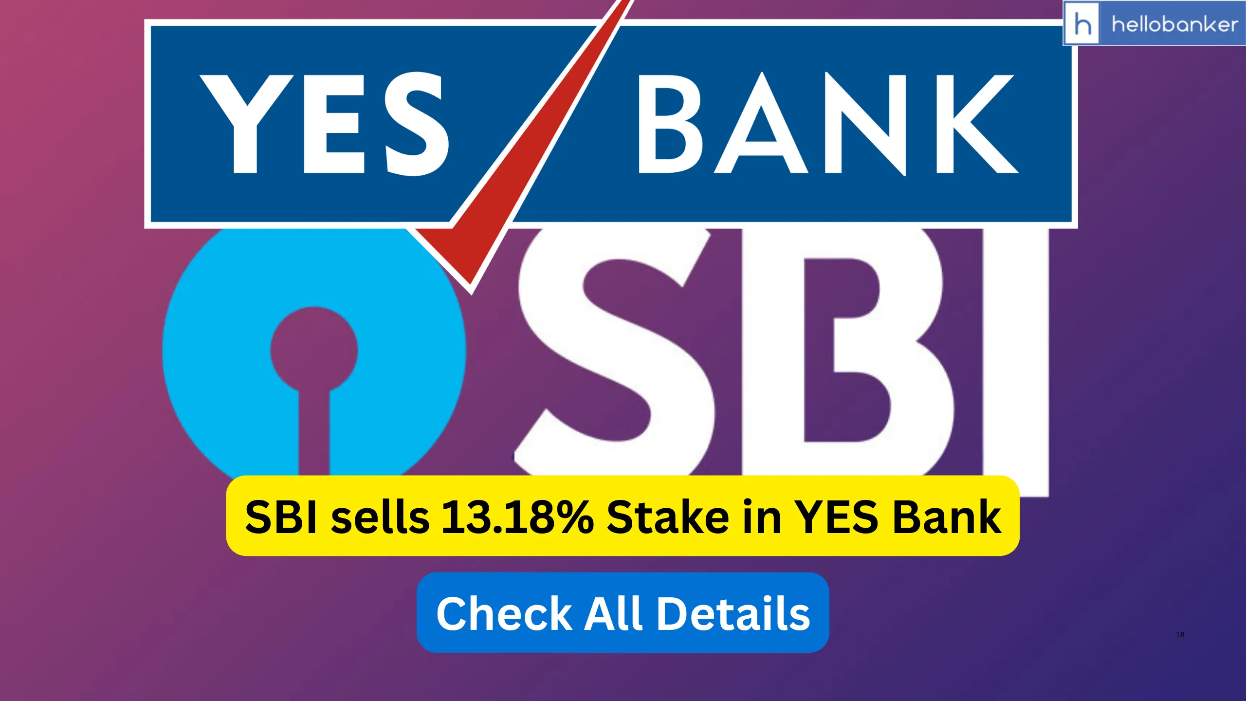 SBI sells 13.18% Stake in YES Bank, Check All Details