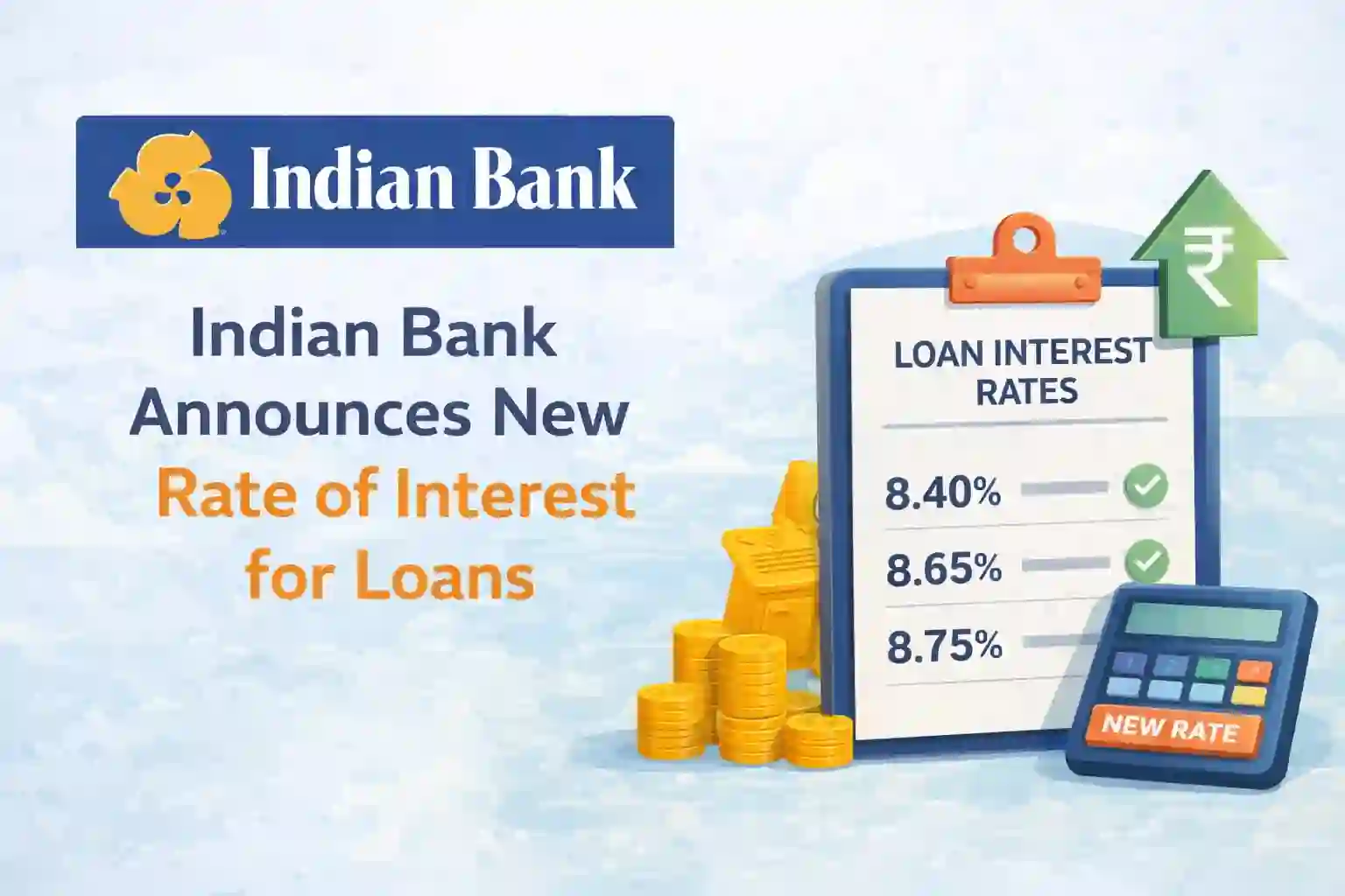 Indian Bank announces new Rate of Interest for Loans, Check Here!!
